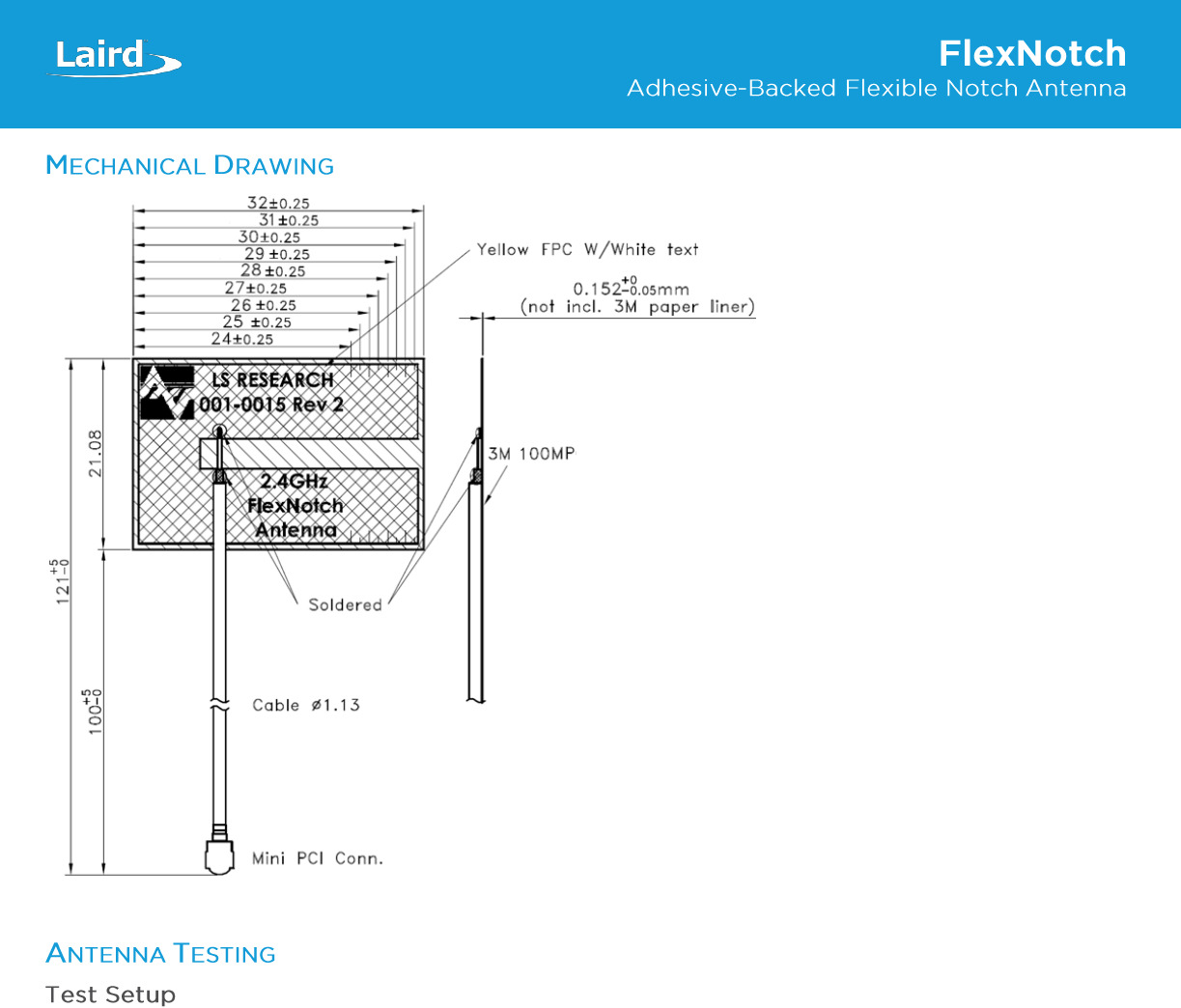 001-0015, 001-0023 Datasheet by Laird Connectivity Inc. | Digi-Key ...